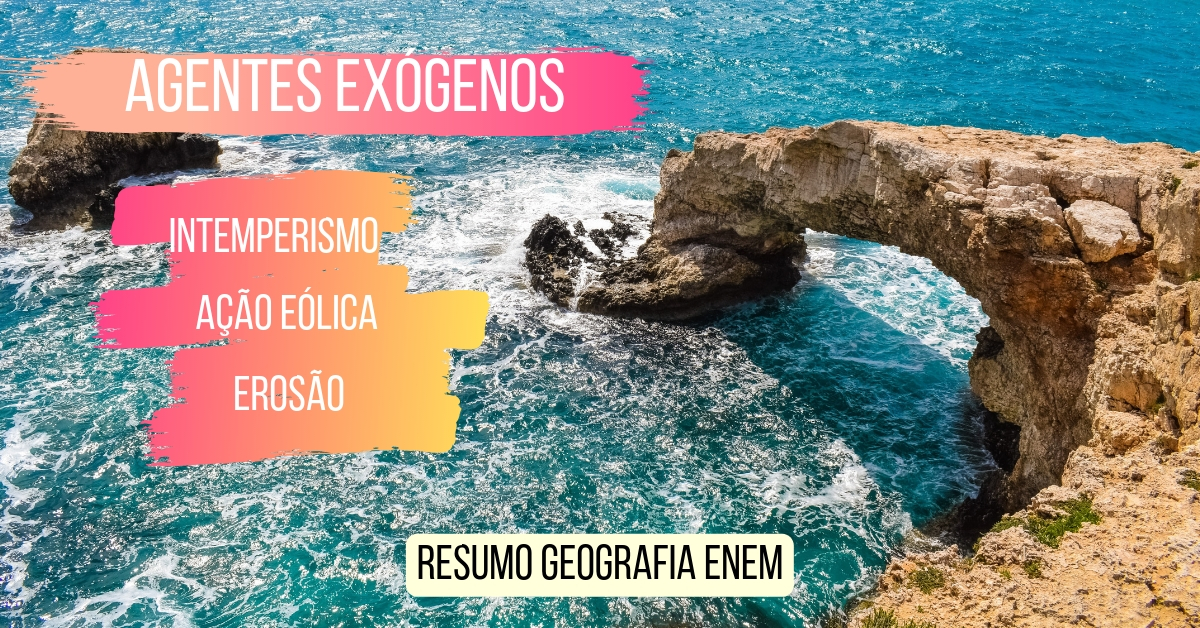Agentes exógenos (transformação da paisagem) - Geografia Enem